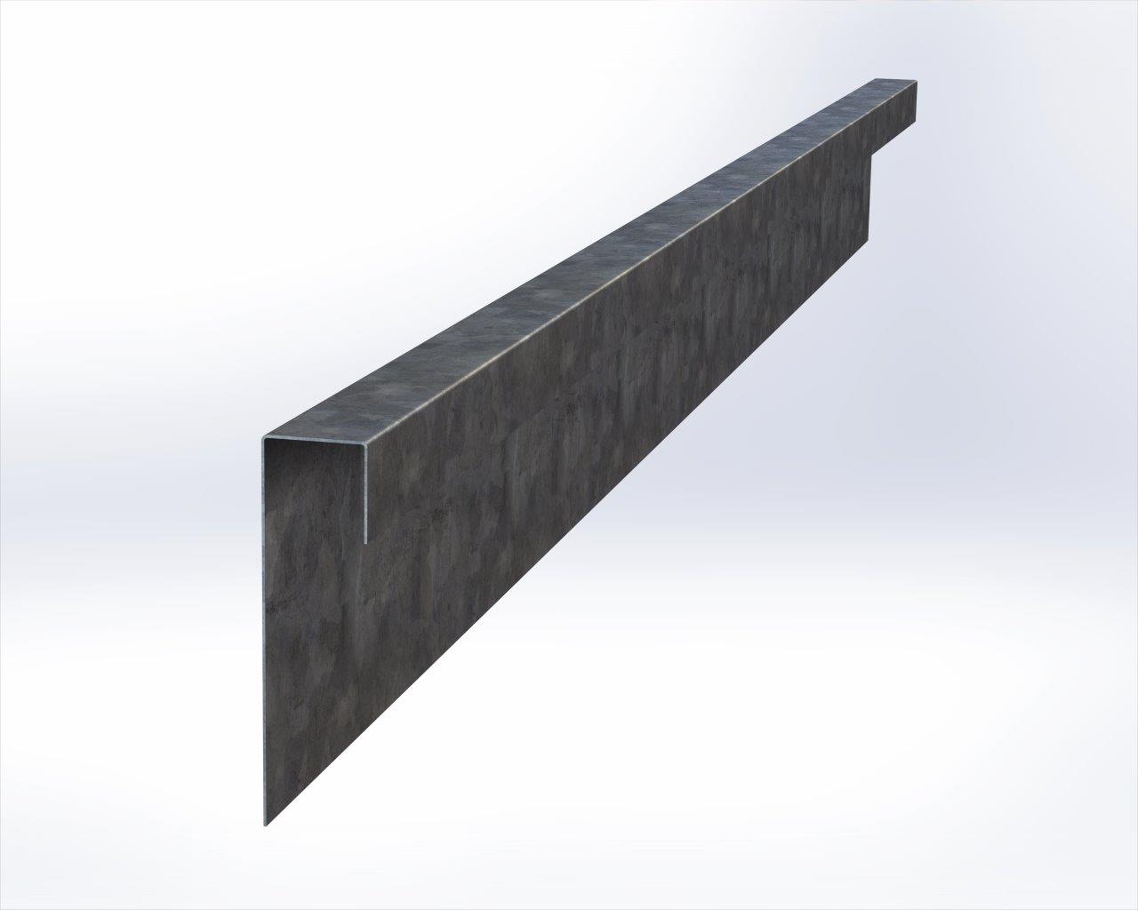 Uprofiel ongelijkzijdig opsluitband 5cm 220x5,1x20,1x5,4 - VERZINKT ...